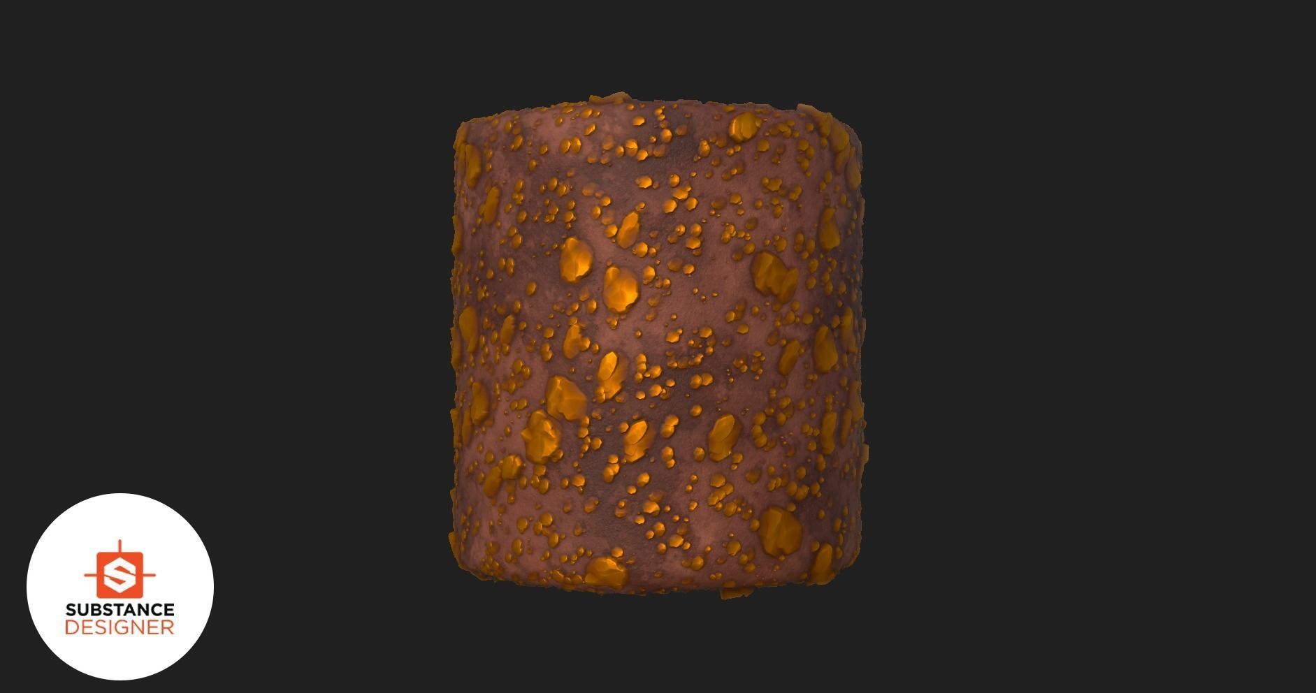 Texture Stylized Gold Ore In Ground VR / AR / low-poly | CGTrader