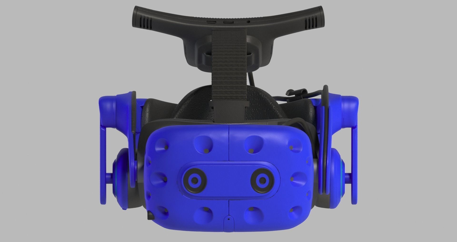 3D model HTC Vive Pro 2 Blue Emissive VR / AR / low-poly | CGTrader