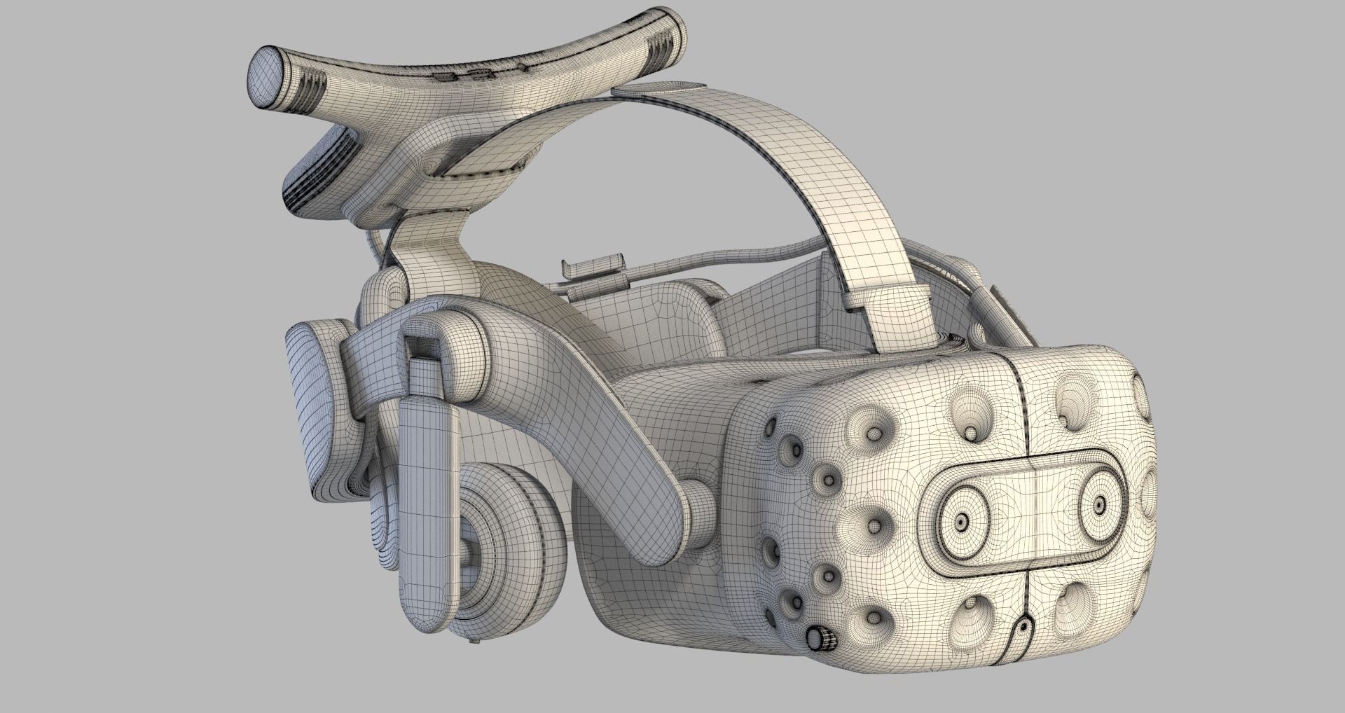 3D model HTC Vive Pro 2 Blue Emissive VR / AR / low-poly | CGTrader