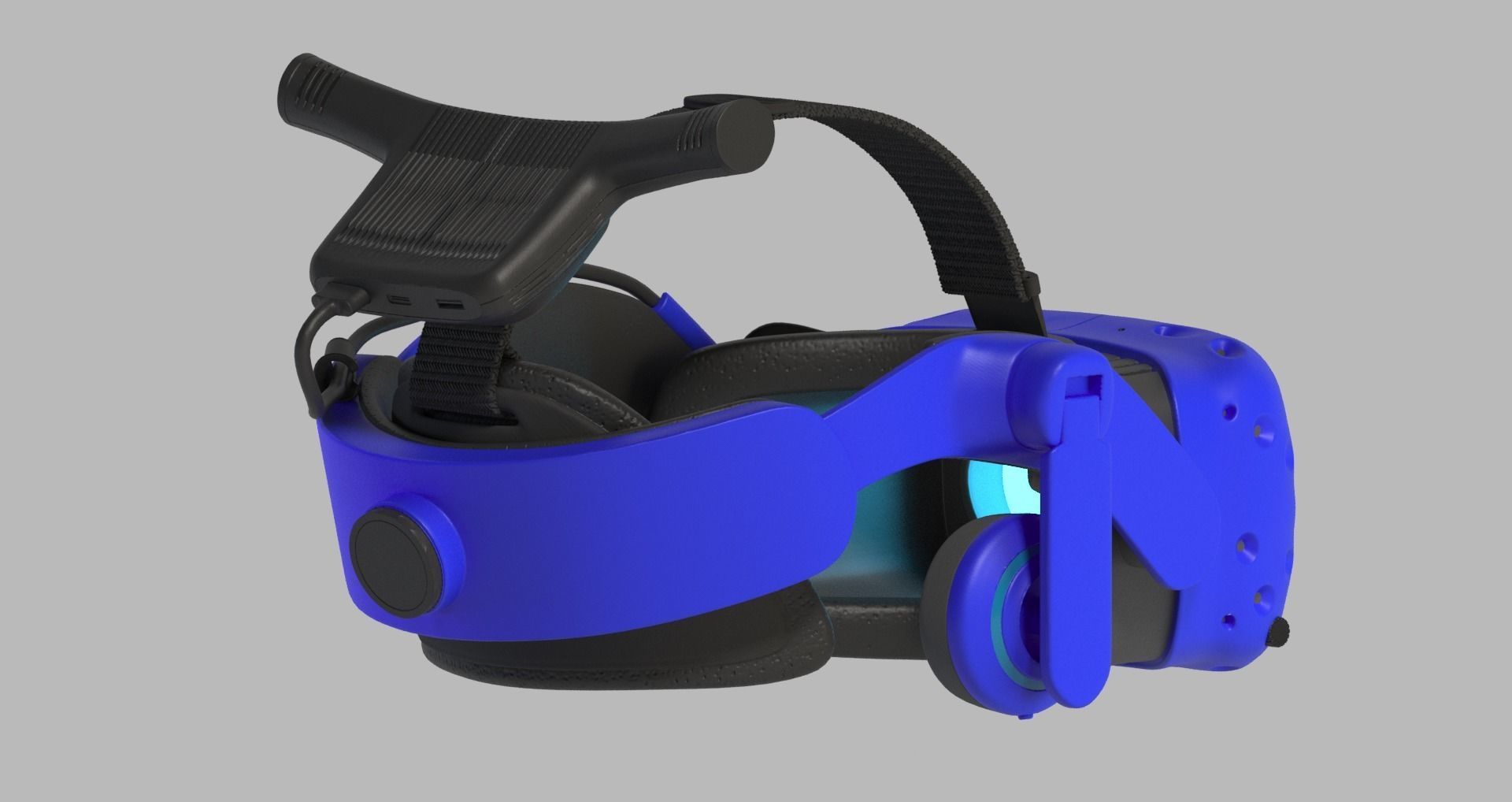 3D model HTC Vive Pro 2 Blue Emissive VR / AR / low-poly | CGTrader