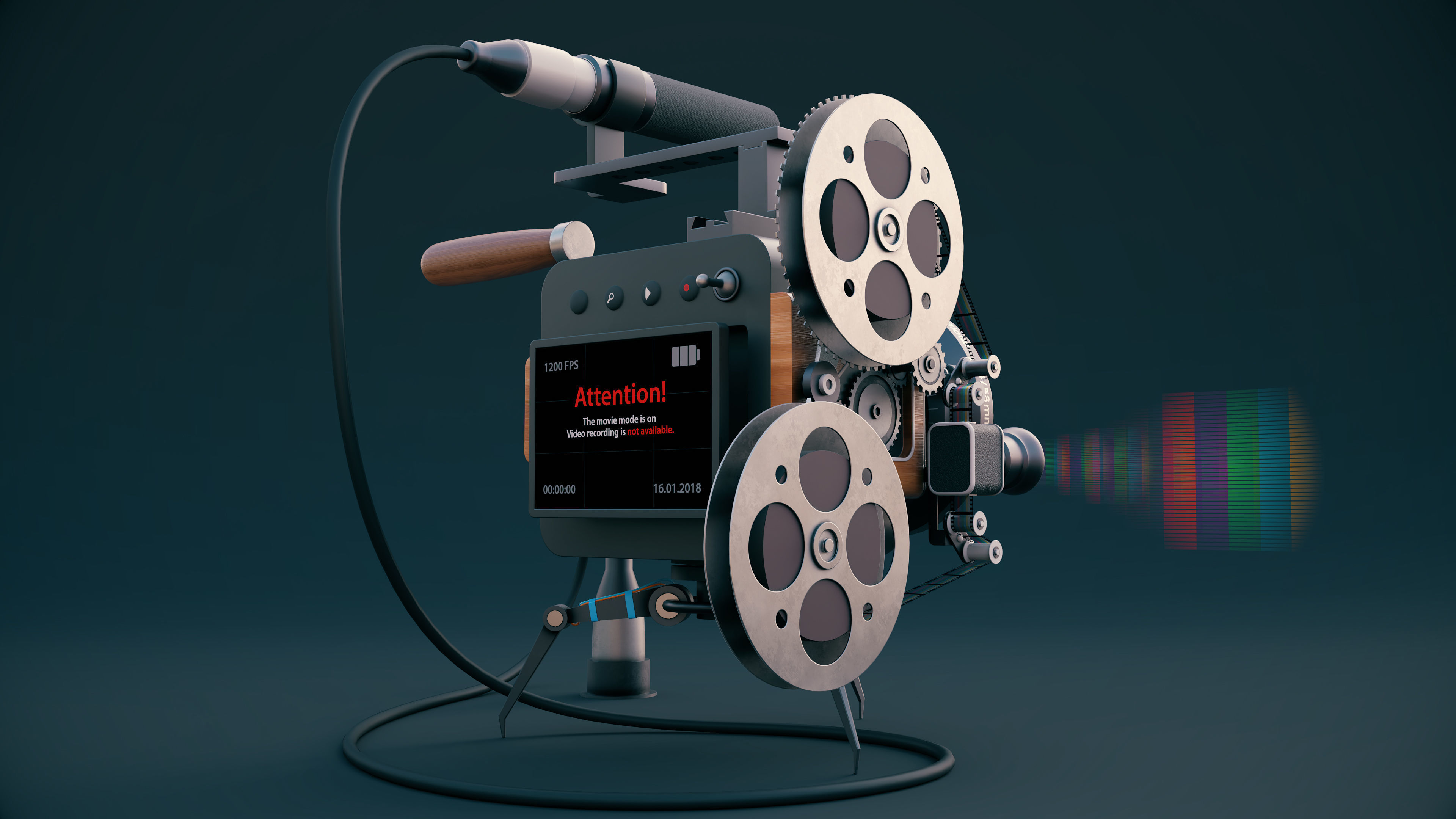 Mad Camera 3D model animated rigged | CGTrader