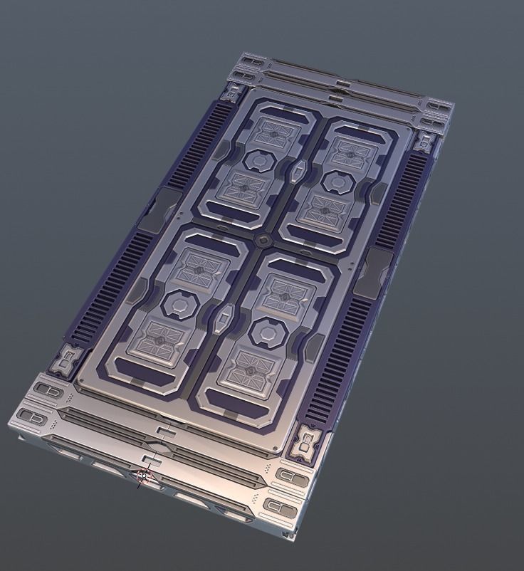 Sci-Fi Floor Wall Ceiling Panel 3D model 3D model | CGTrader