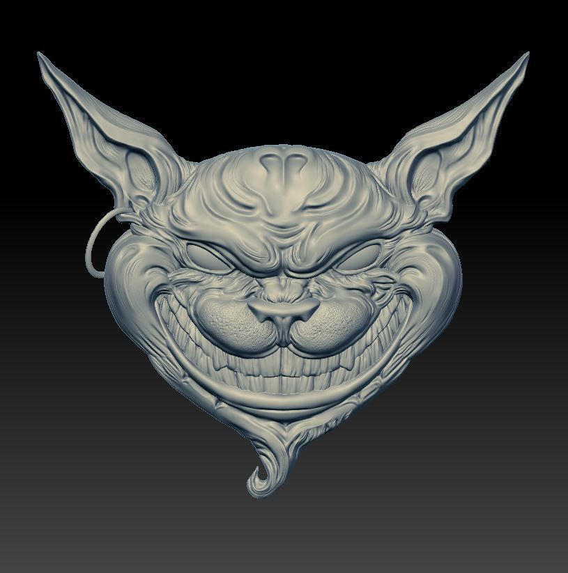 Cheshire Cat - relief - 2020 3D model 3D printable | CGTrader