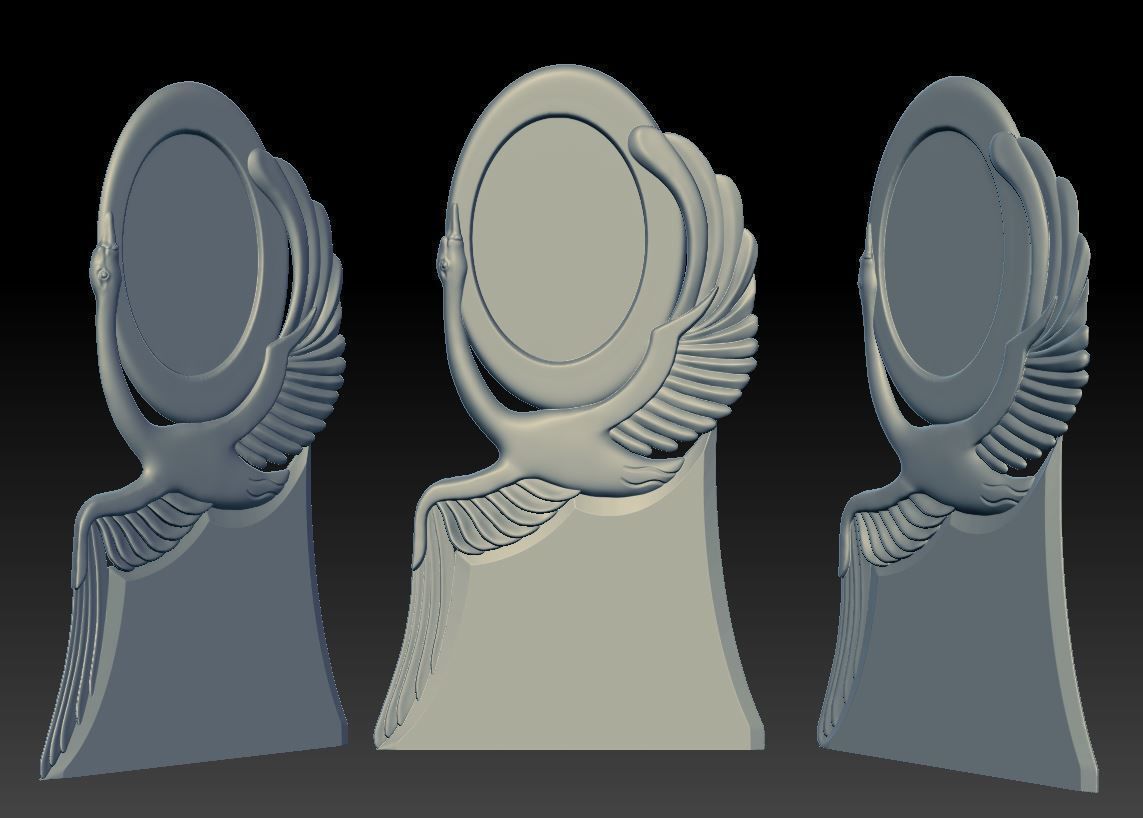 Swan 3 - relief -2017 3D model 3D printable | CGTrader