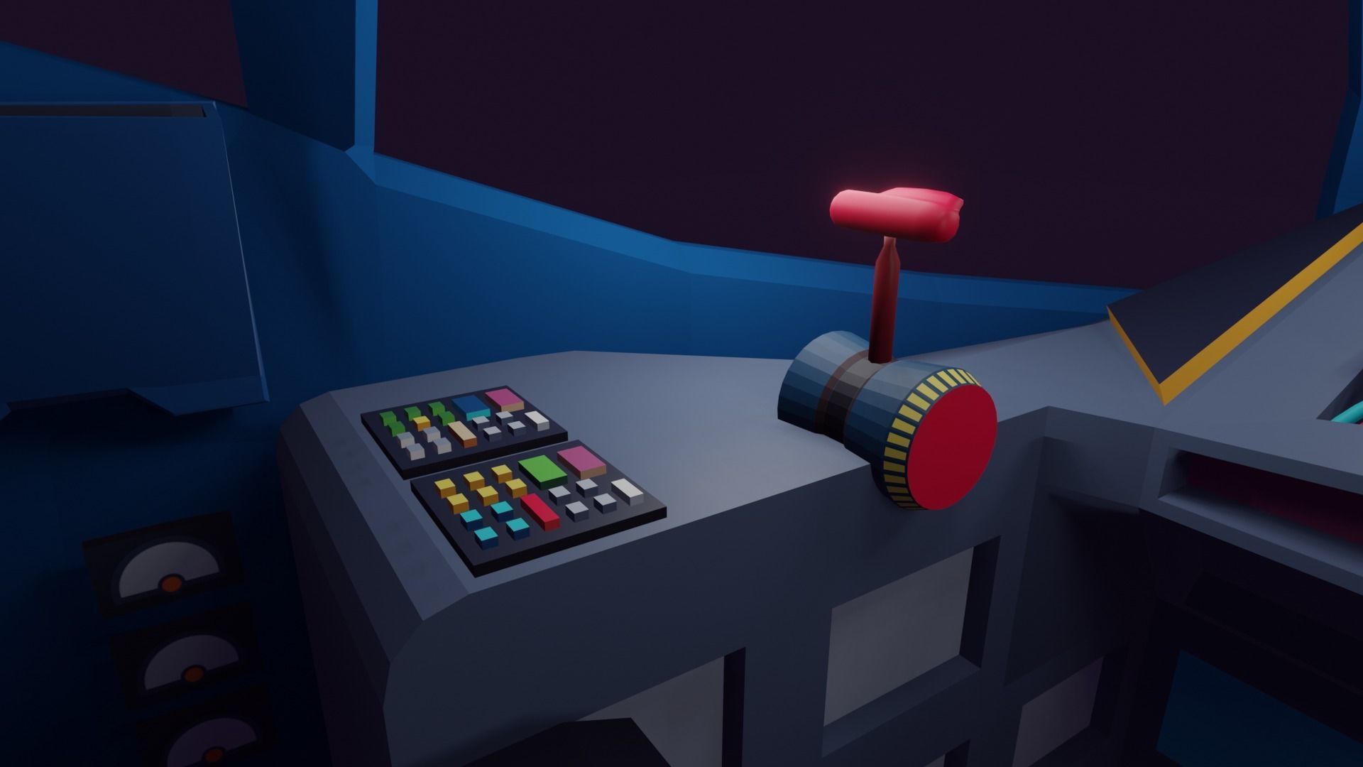 Spaceship Cockpit for VR free VR / AR / low-poly 3D model | CGTrader
