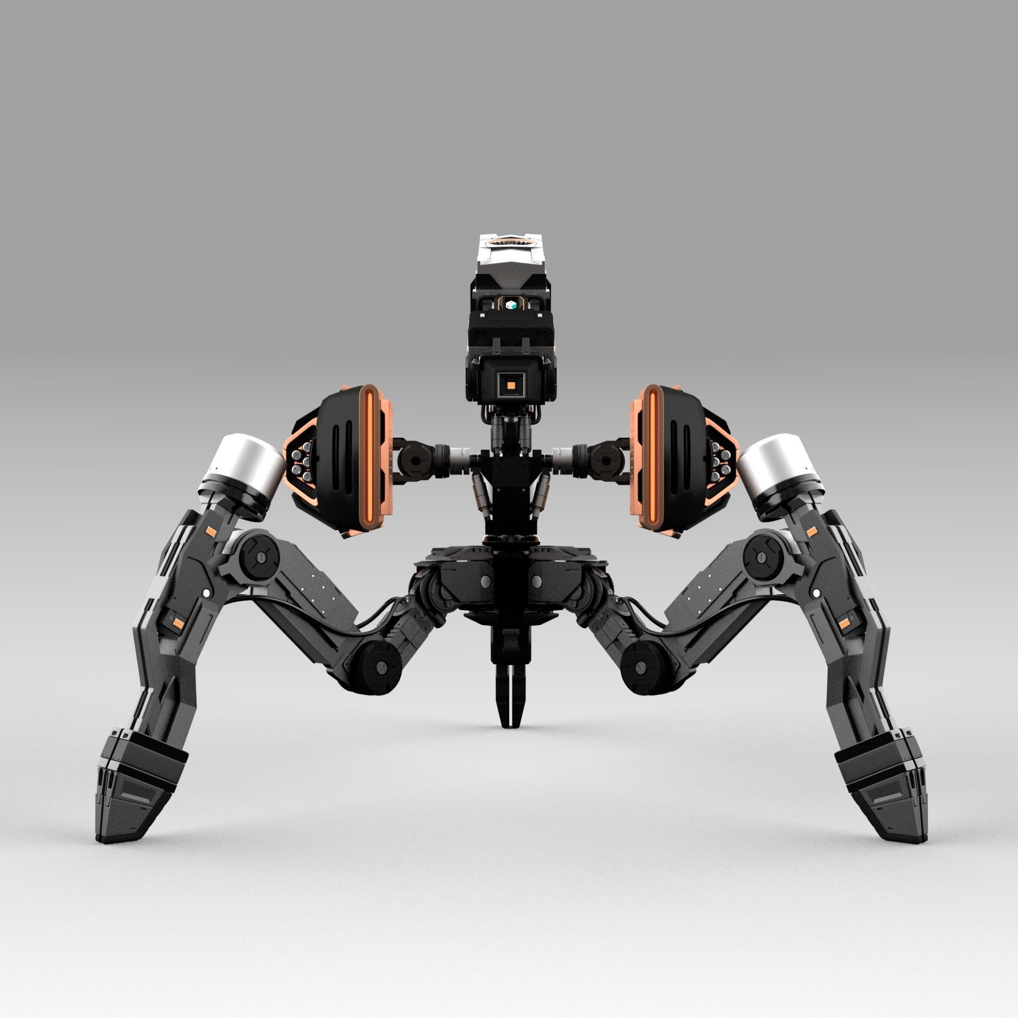 Tribot 211F 3D model animated | CGTrader
