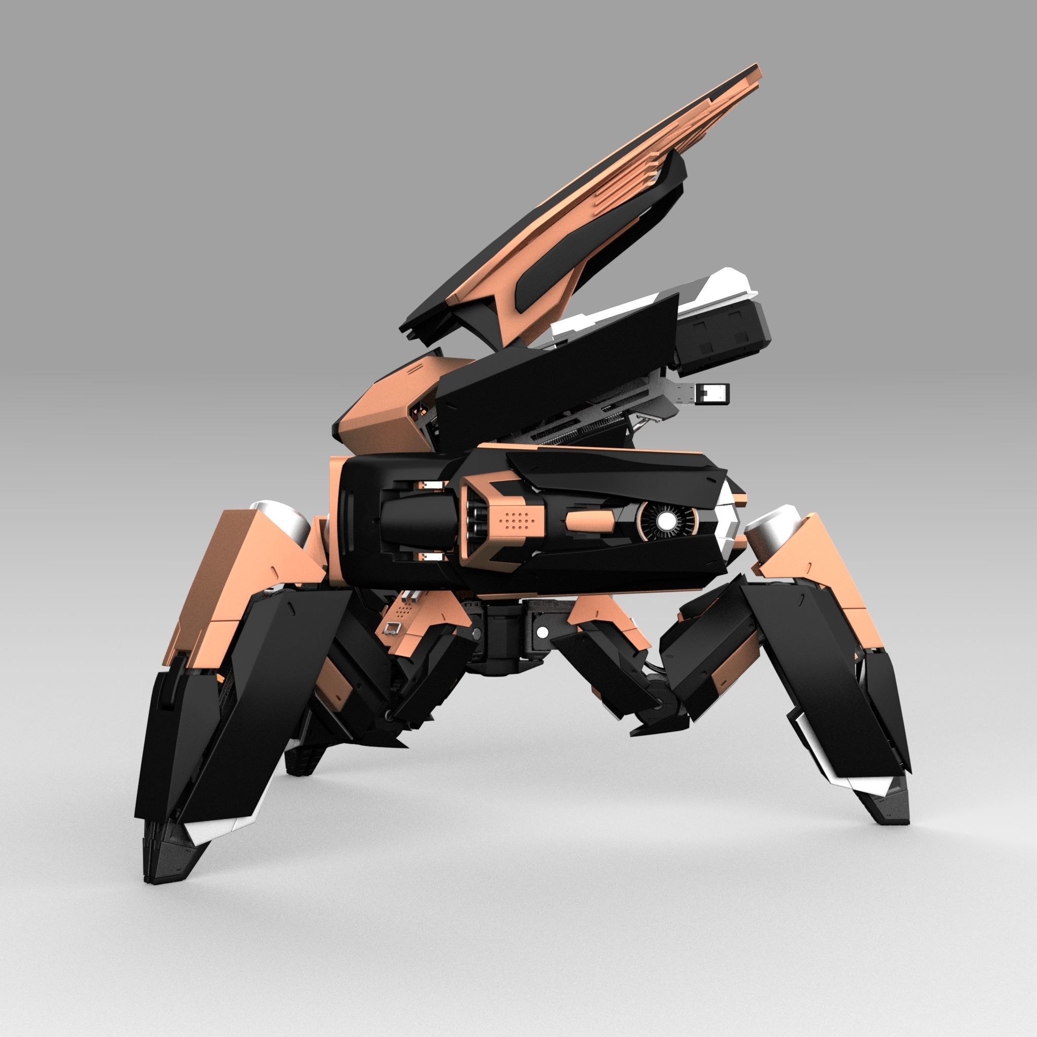 Tribot 211F 3D model animated | CGTrader
