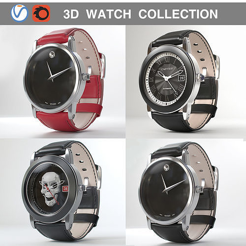 Watch Collection samsonite smartwatch 3D model | CGTrader