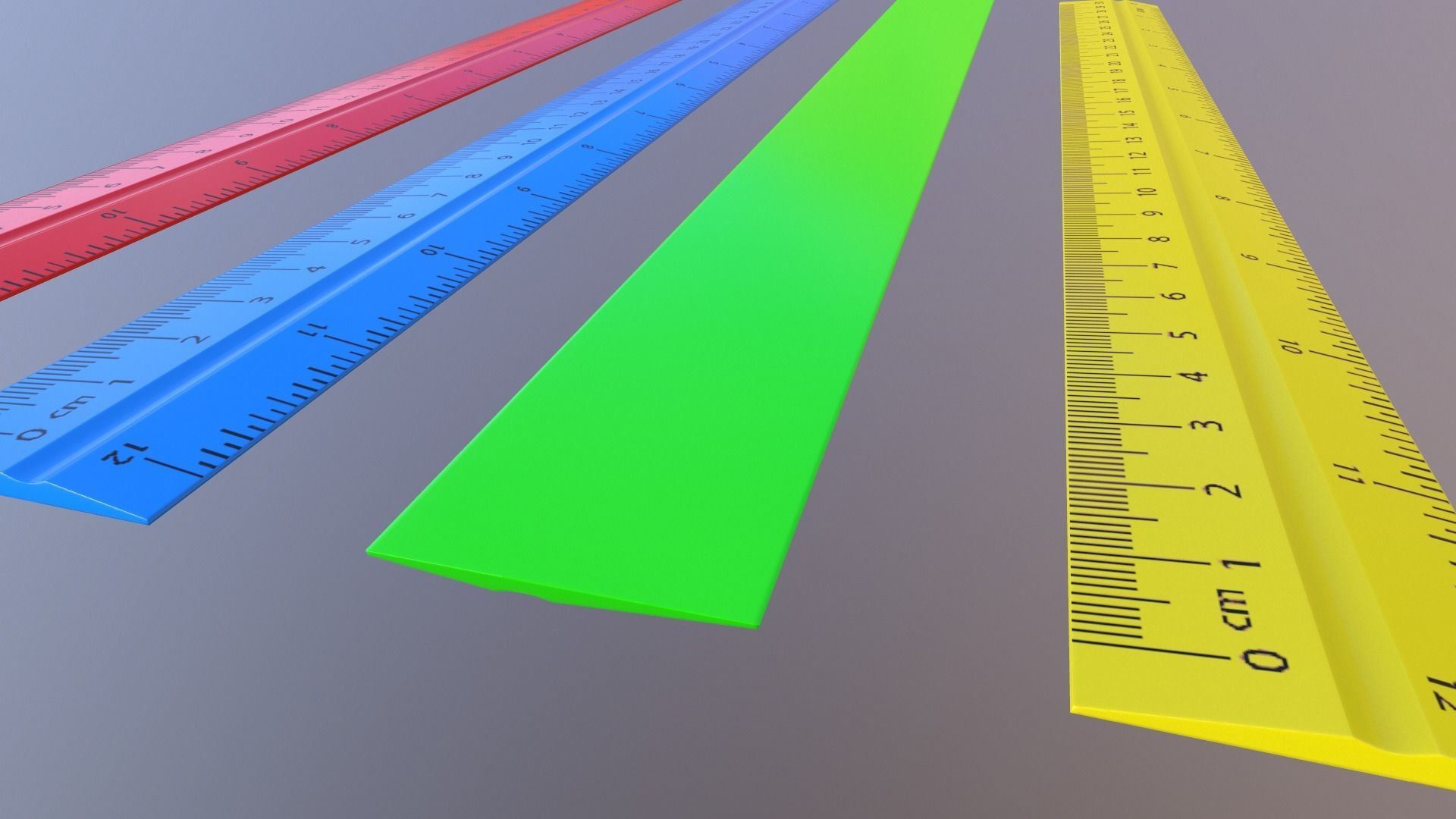 3D model Rulers VR / AR / low-poly | CGTrader