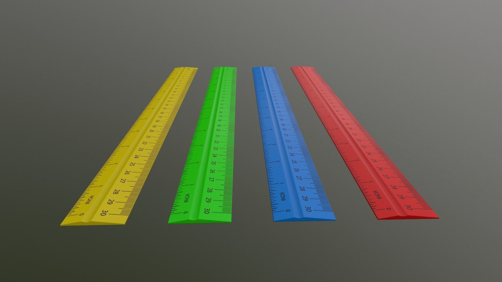 3D model Rulers VR / AR / low-poly | CGTrader