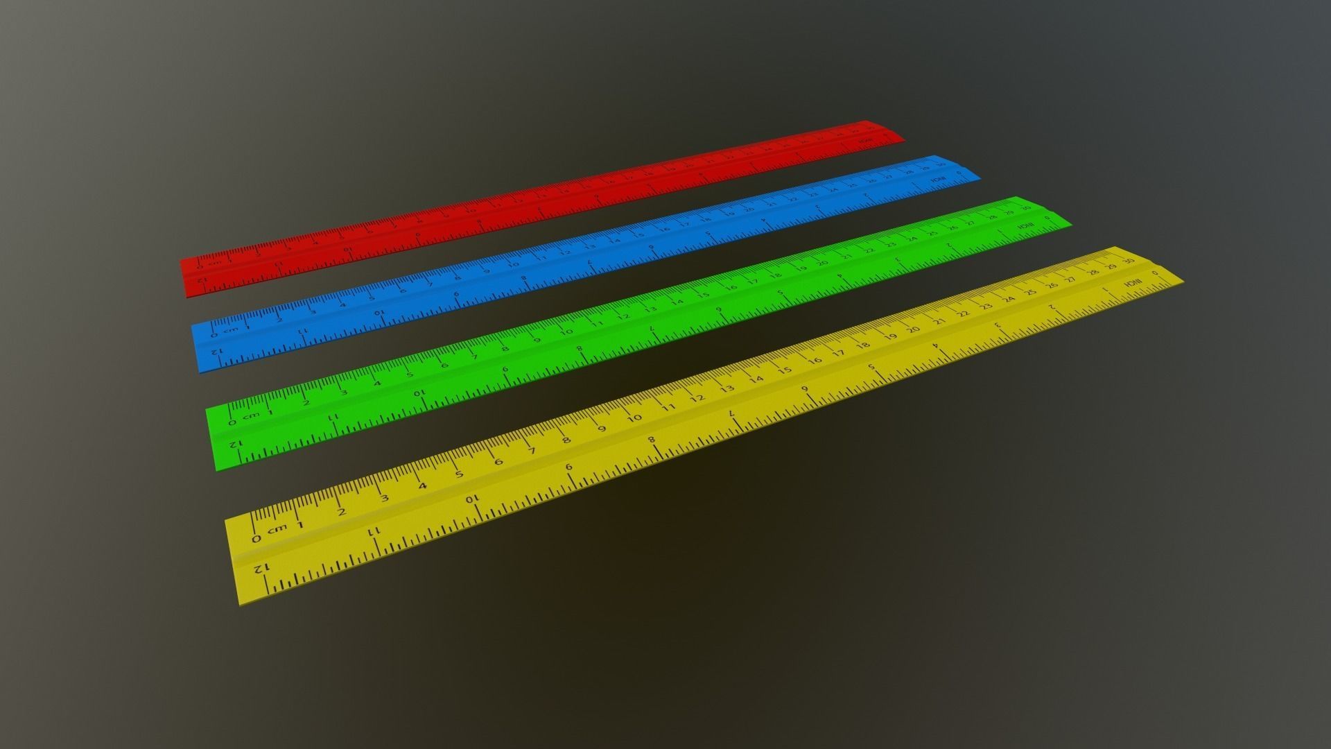 3D model Rulers VR / AR / low-poly | CGTrader