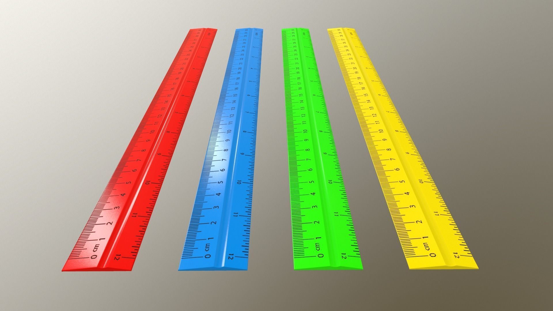 3D model Rulers VR / AR / low-poly | CGTrader