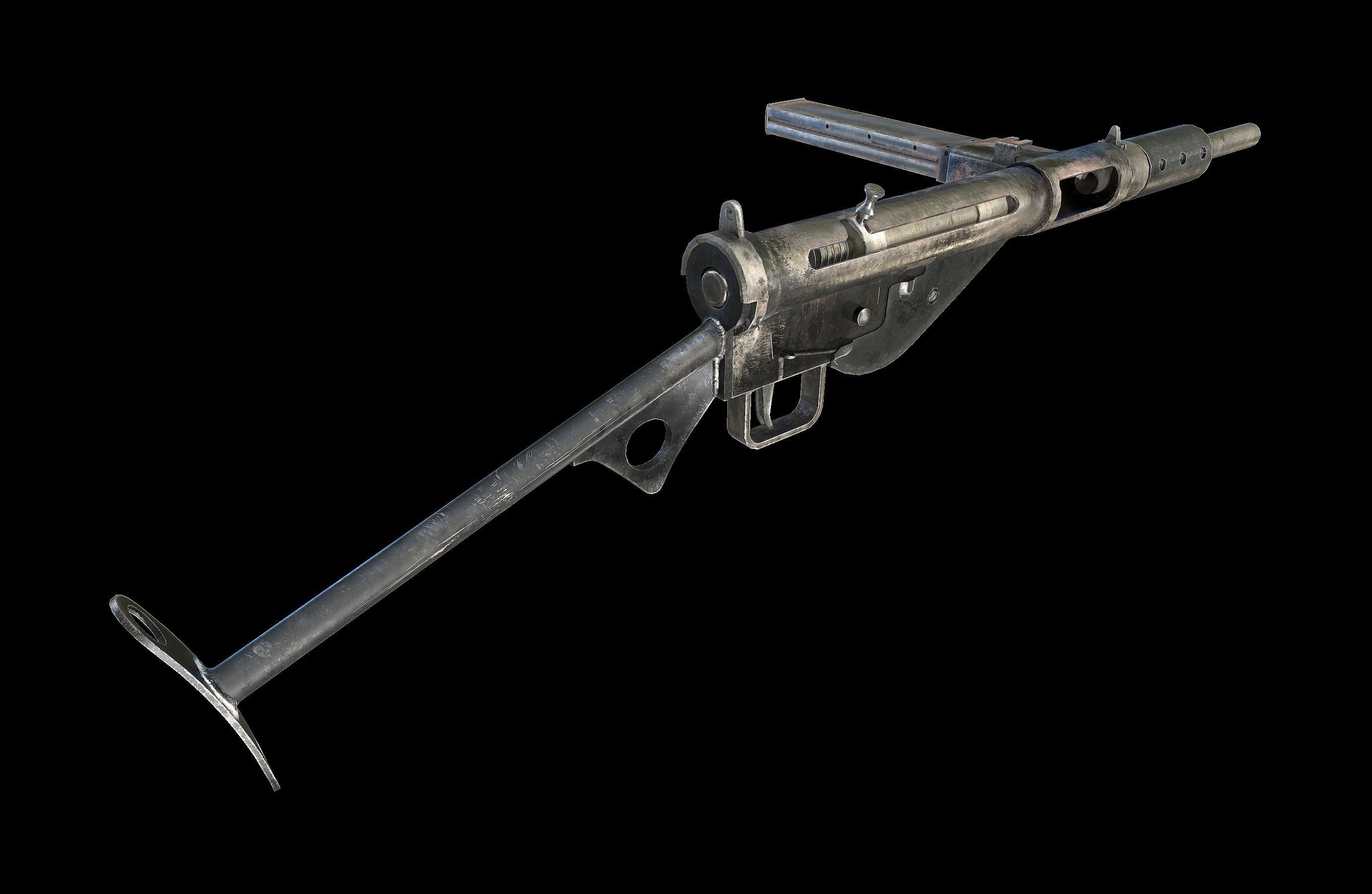 3D model Sten Mk II VR / AR / low-poly | CGTrader