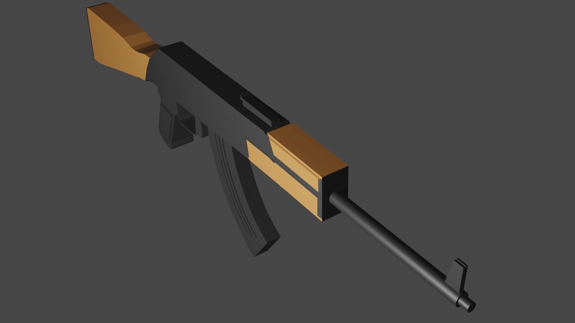 3D model Low Poly AK-47 VR / AR / low-poly | CGTrader
