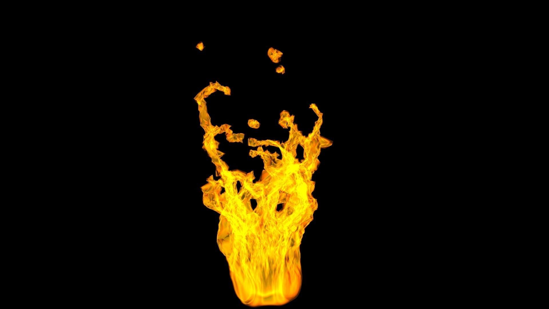 3D Fire animation 3D model animated | CGTrader