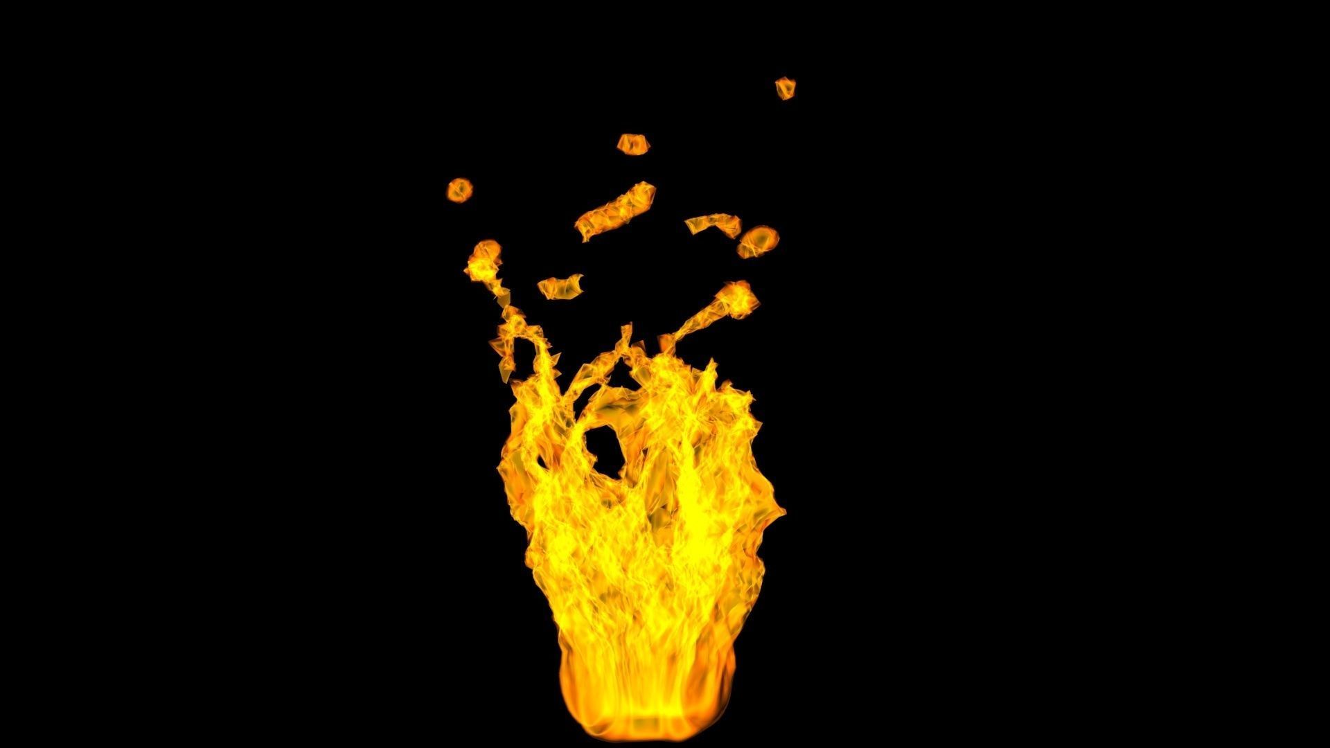 3D Fire animation 3D model animated | CGTrader