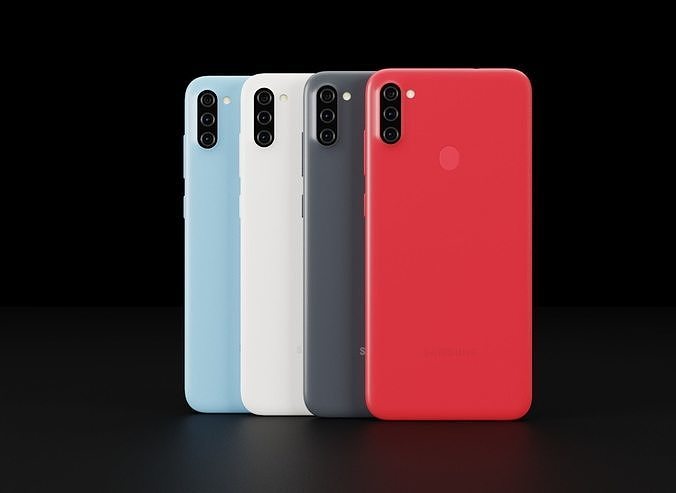 Samsung Galaxy A11 In All Official Colors free VR / AR / low-poly 3D ...