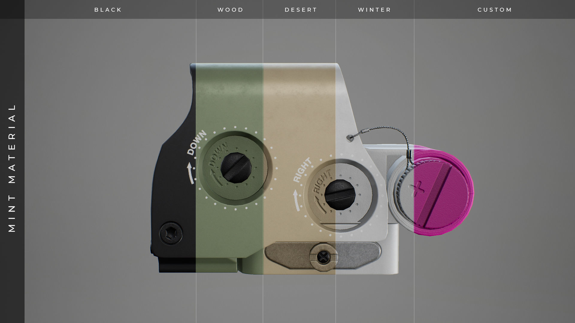 3D model Holographic Sight S - FPS Gun Attachment for Unreal Engine VR ...