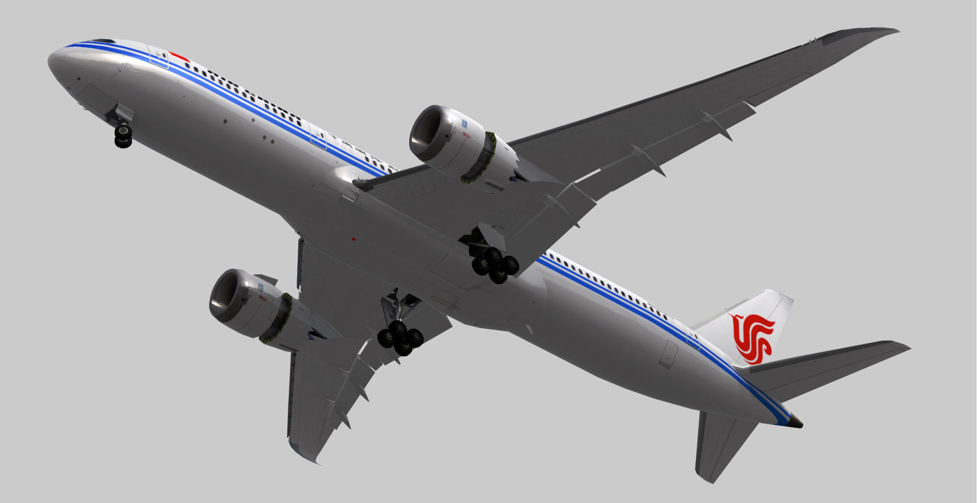 3D model Boeing 787-9 Dreamliner Air China VR / AR / low-poly rigged ...