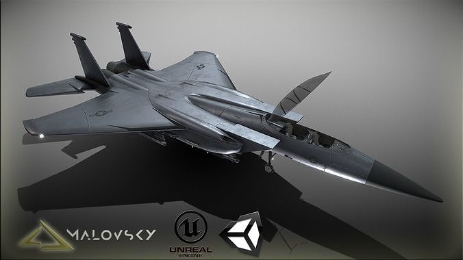 3D model McDonnell Douglas F-15 Eagle Game model VR / AR / low-poly ...