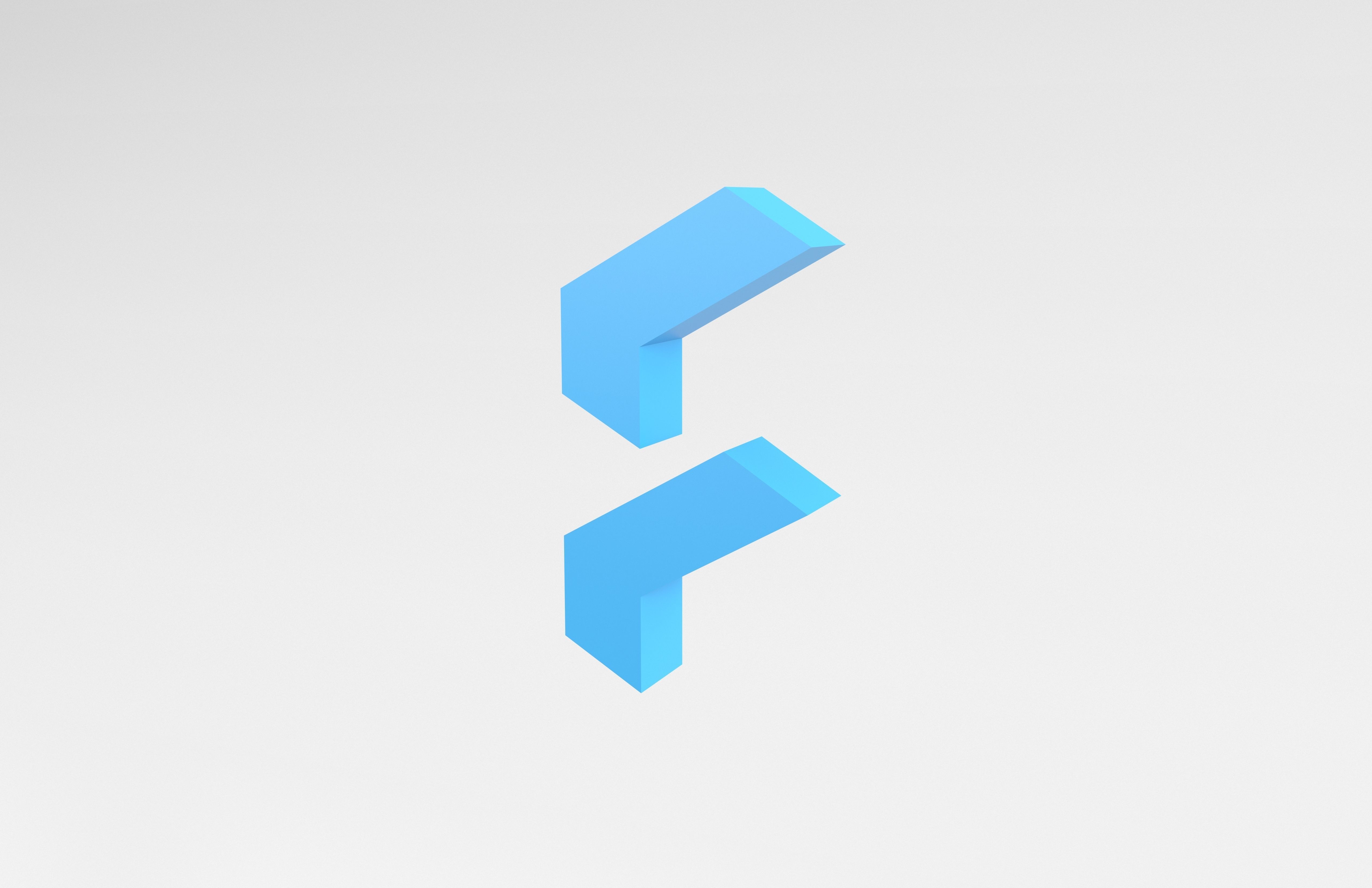 Fractal Design Logo v1 004 free VR / AR / low-poly 3D model | CGTrader