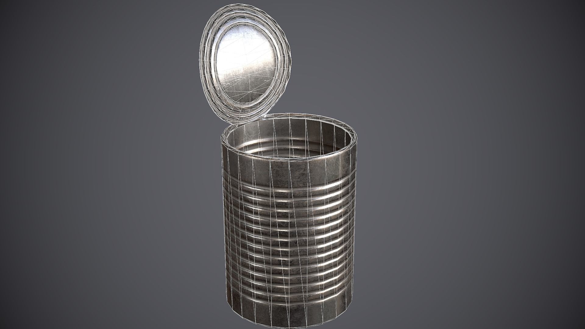 3D model Tin cans 2 VR / AR / low-poly | CGTrader