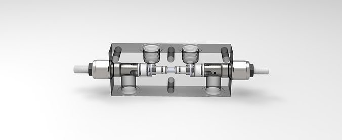 DOUBLE COUNTERBALANCE VALVE 3D model | CGTrader