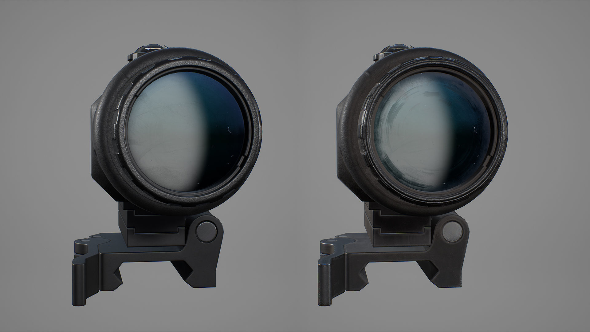 3D model Holographic Magnifier - FPS Gun Attachment for Unreal Engine ...