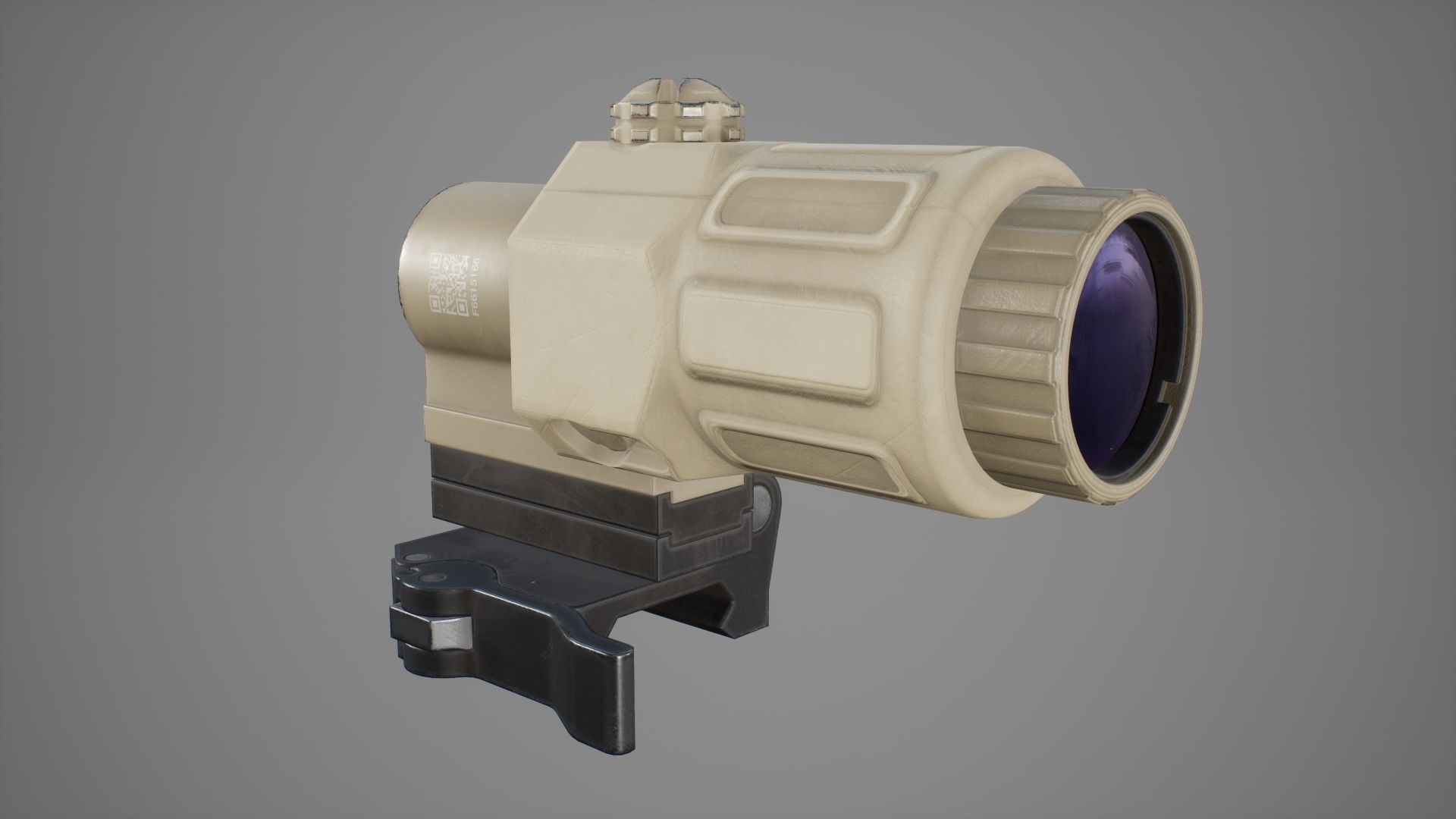 3D model Holographic Magnifier - FPS Gun Attachment for Unreal Engine ...