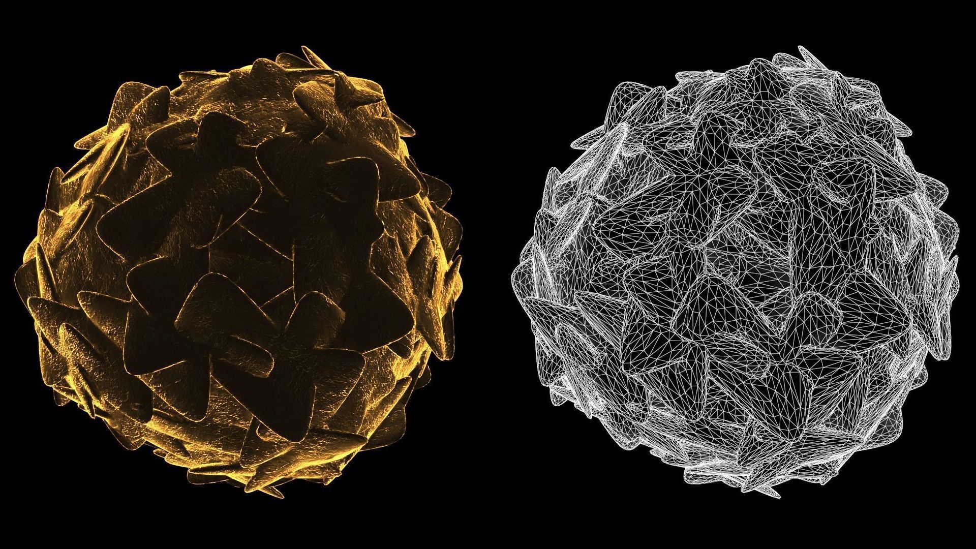 Pack of 24 Alien Virus Bacteria Macrophage Sci Fi Collection 3D model ...