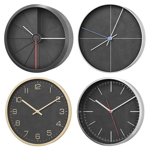 Wall clock v1 3D model | CGTrader