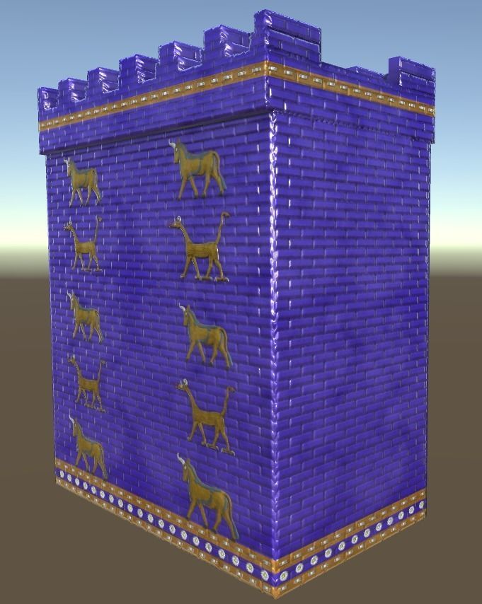 3D model Ishtar Gate VR / AR / low-poly | CGTrader