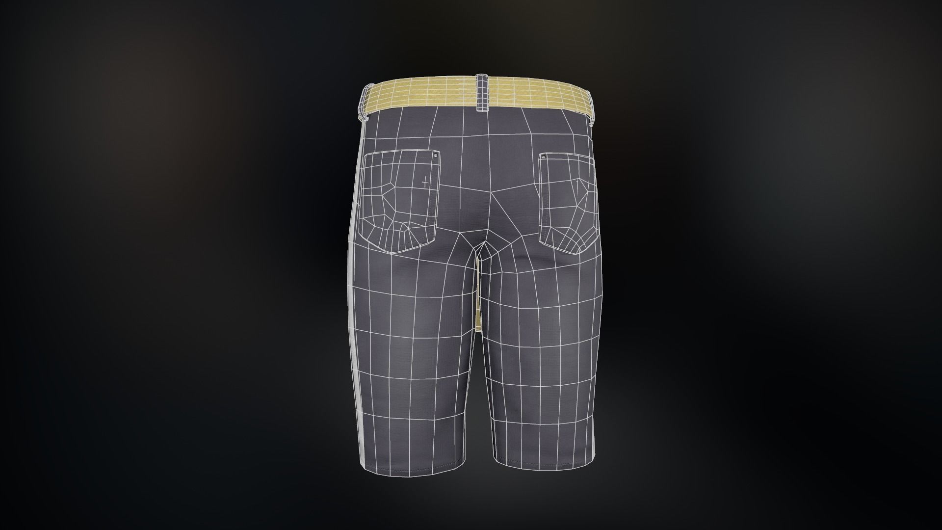 3D model Jeans Short VR / AR / low-poly | CGTrader