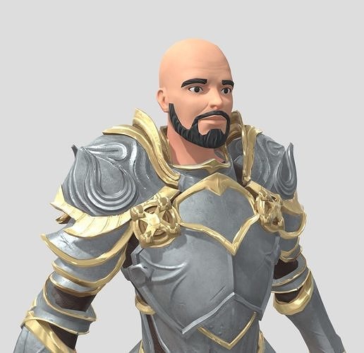 3D model Knight man in armor VR / AR / low-poly | CGTrader