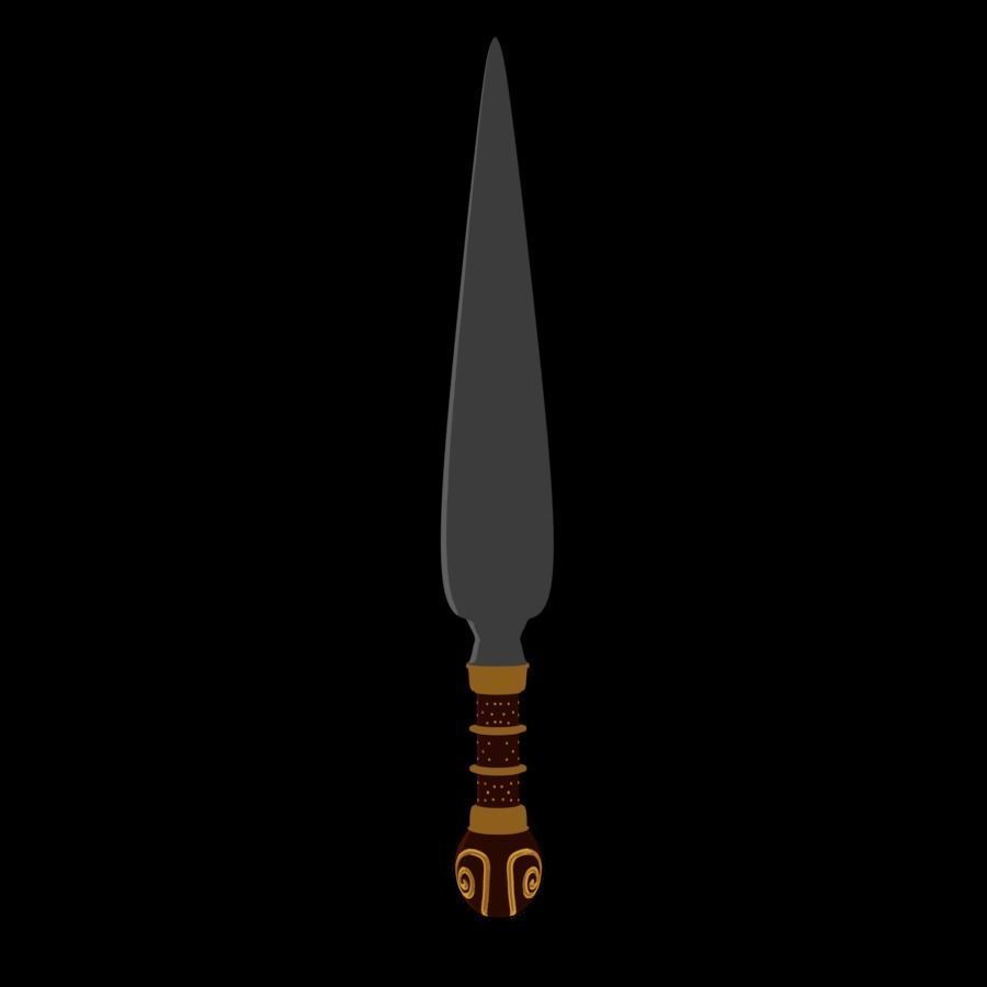 Stylized Dagger free 3D model | CGTrader