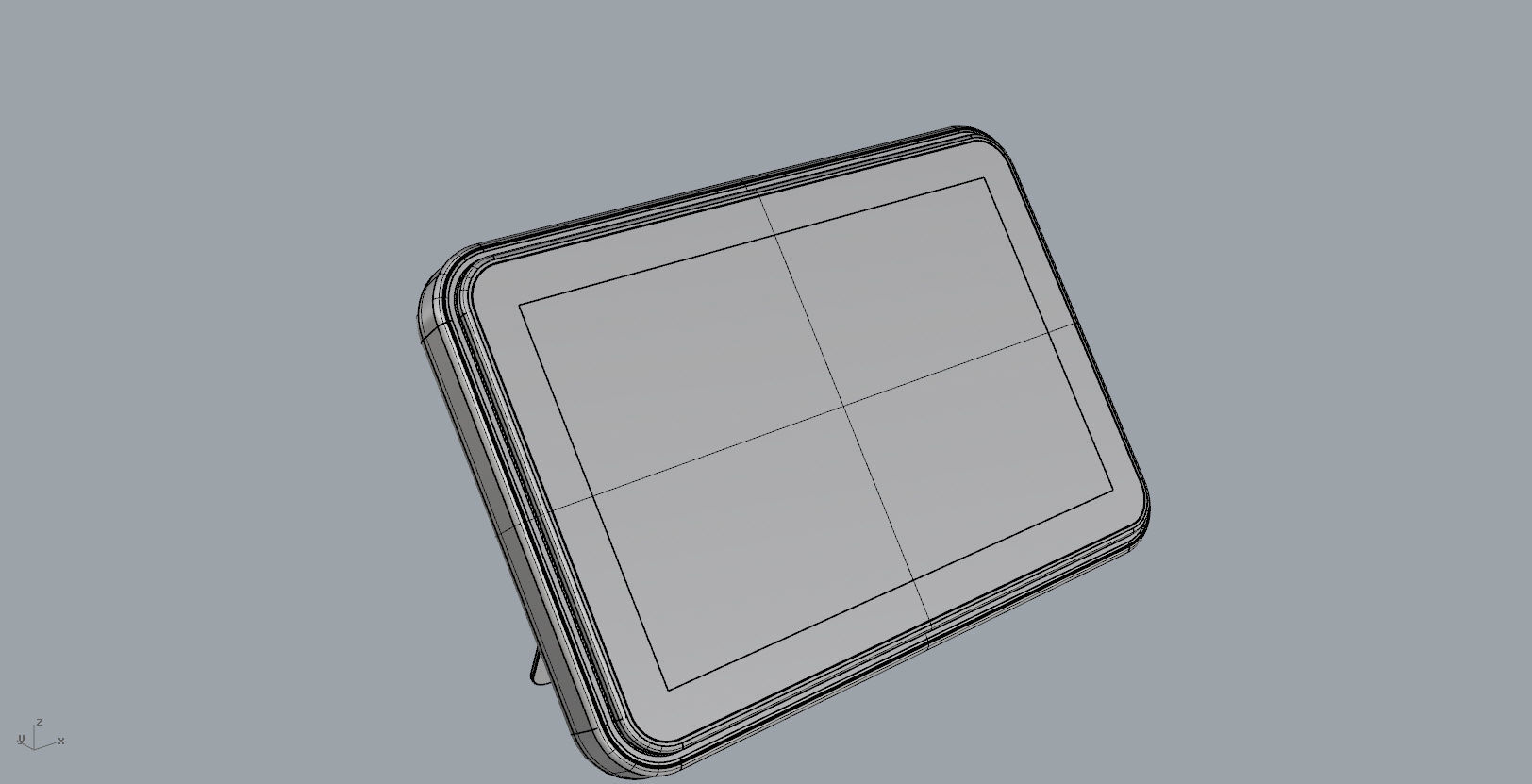 Pad display design black 3D model 3D printable | CGTrader
