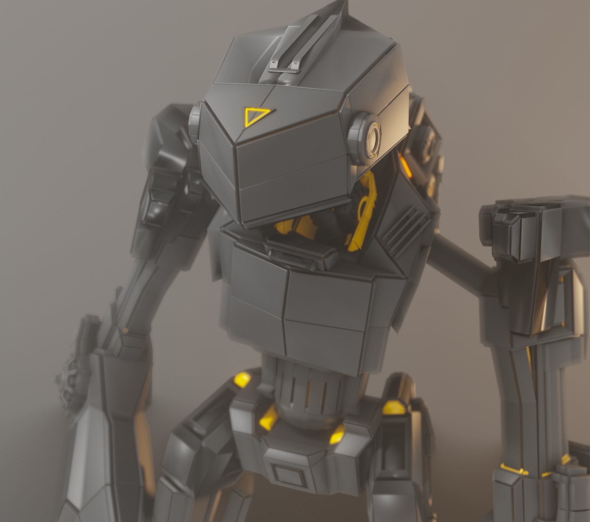 Rigged worker droid robot 3D model rigged | CGTrader
