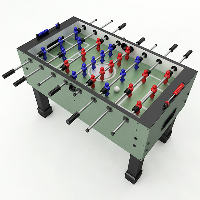 Foosball Table 3D model | CGTrader