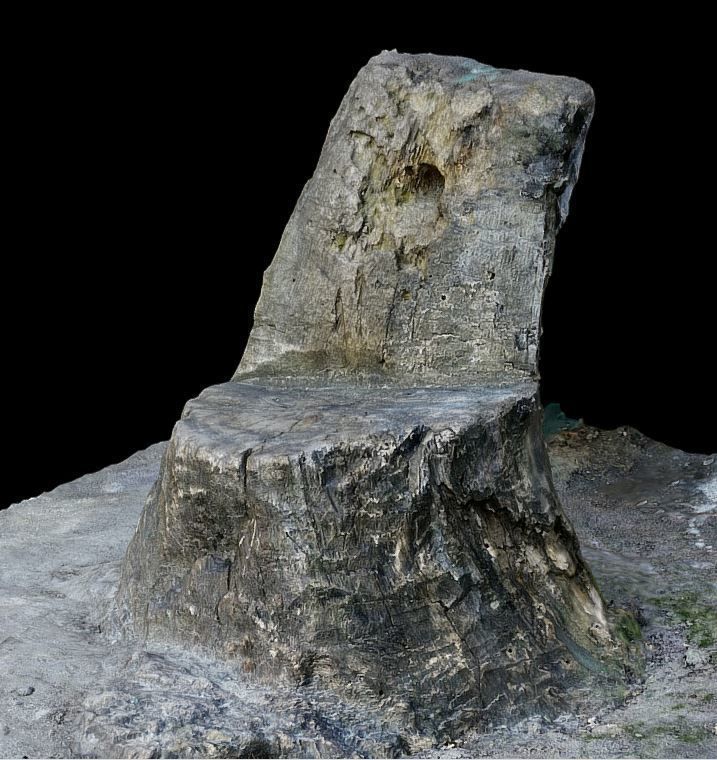 Throne - stump scan 3D model | CGTrader