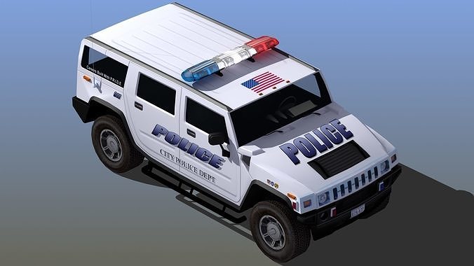 3D model Police SUV Patrol Waggon VR / AR / low-poly | CGTrader