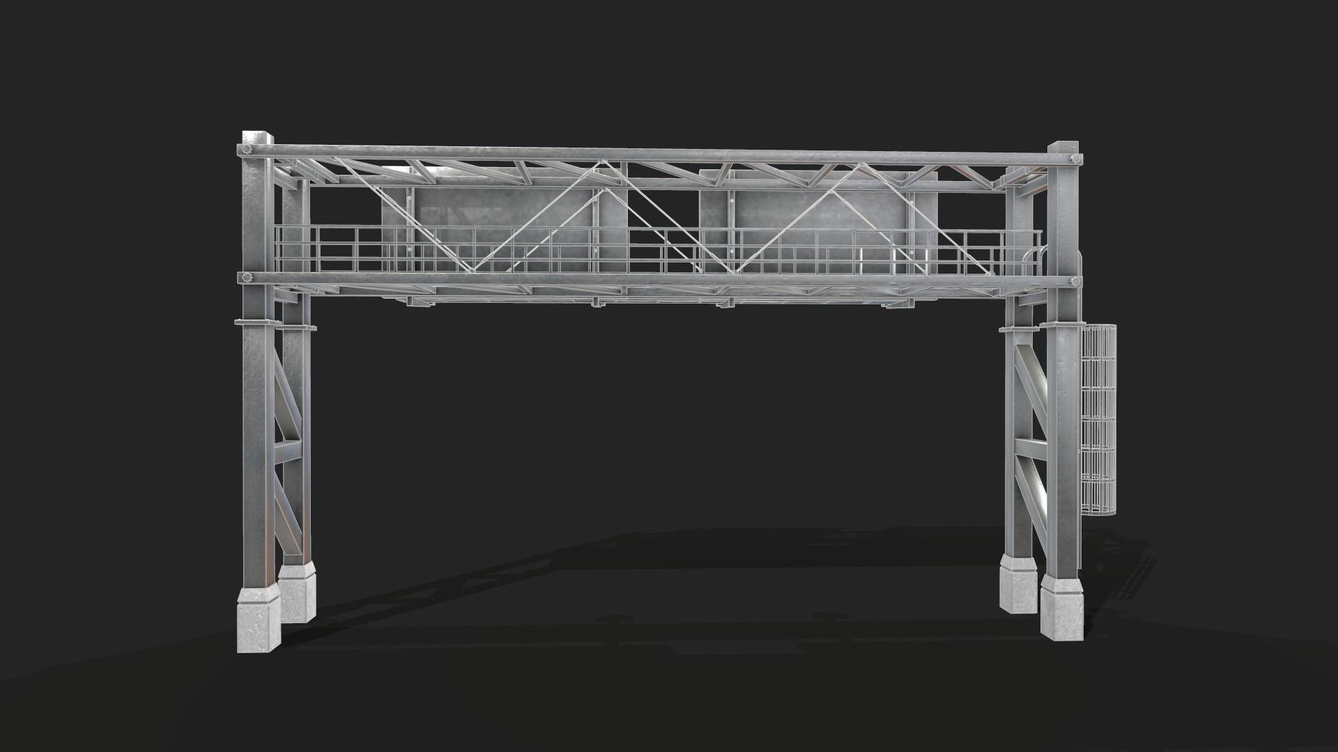 Gantry Sign 3D model | CGTrader