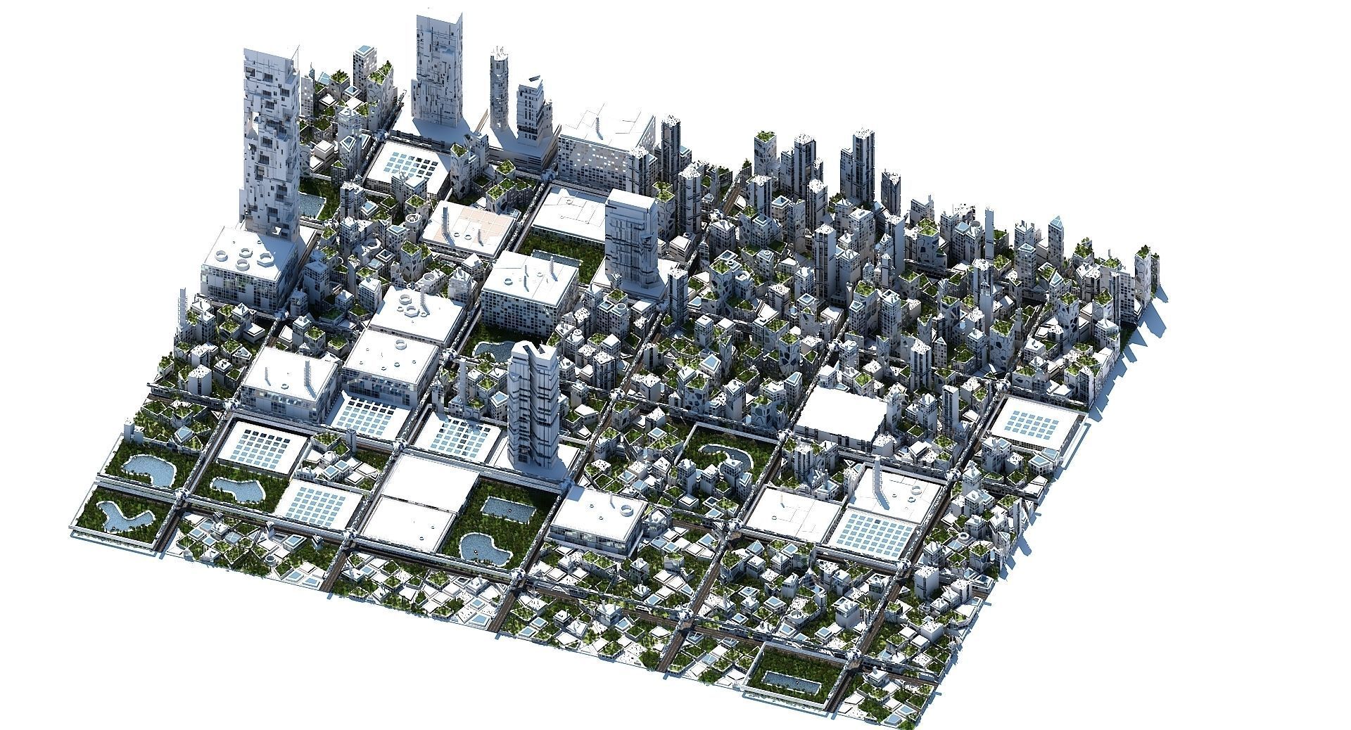 Future City 2020 C 3D model | CGTrader