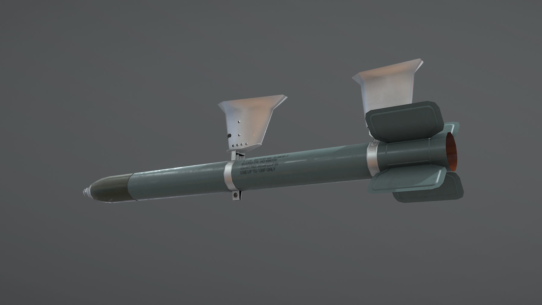 3D model US Rocket HVAR VR / AR / low-poly rigged | CGTrader