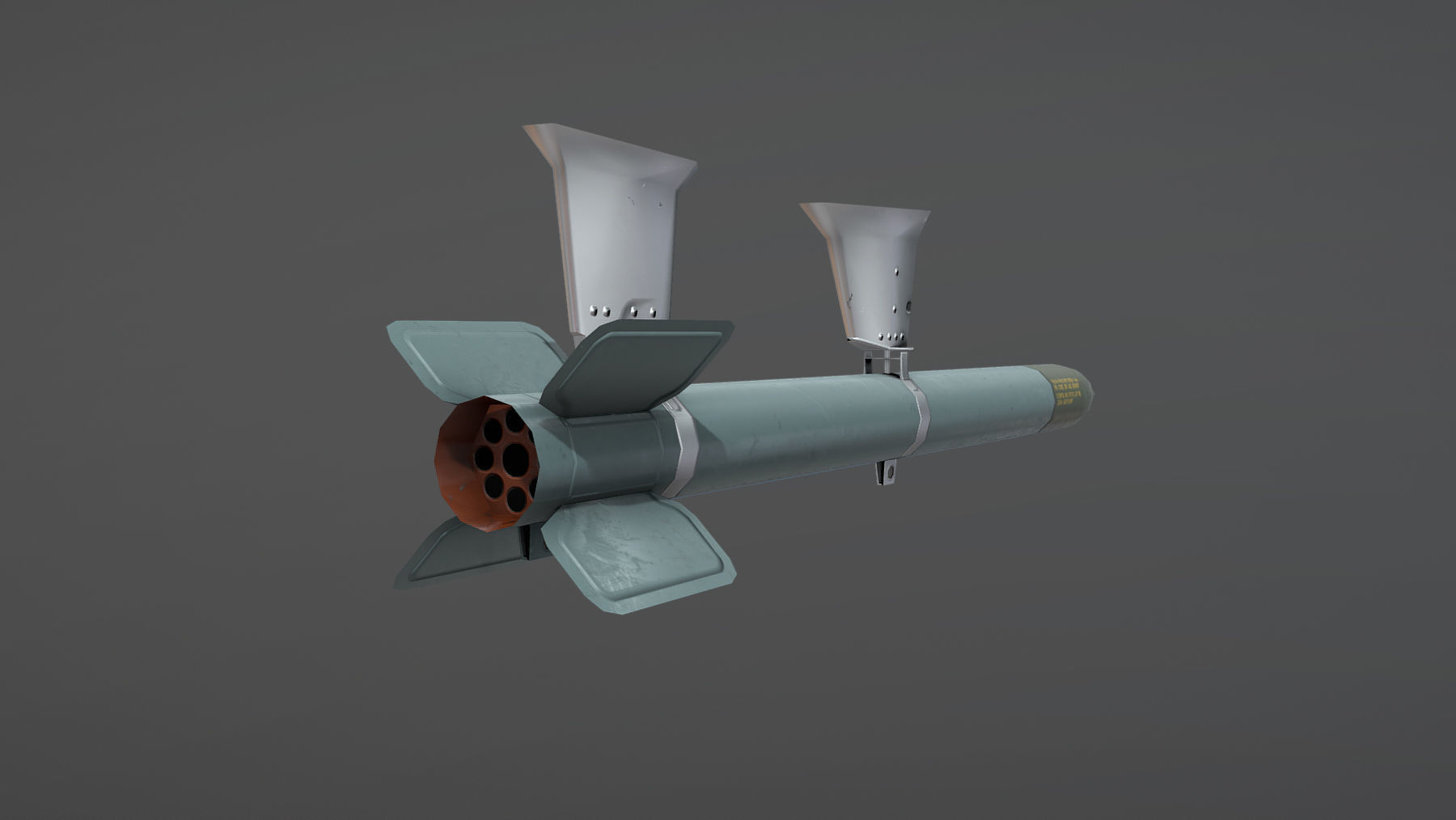 3D model US Rocket HVAR VR / AR / low-poly rigged | CGTrader