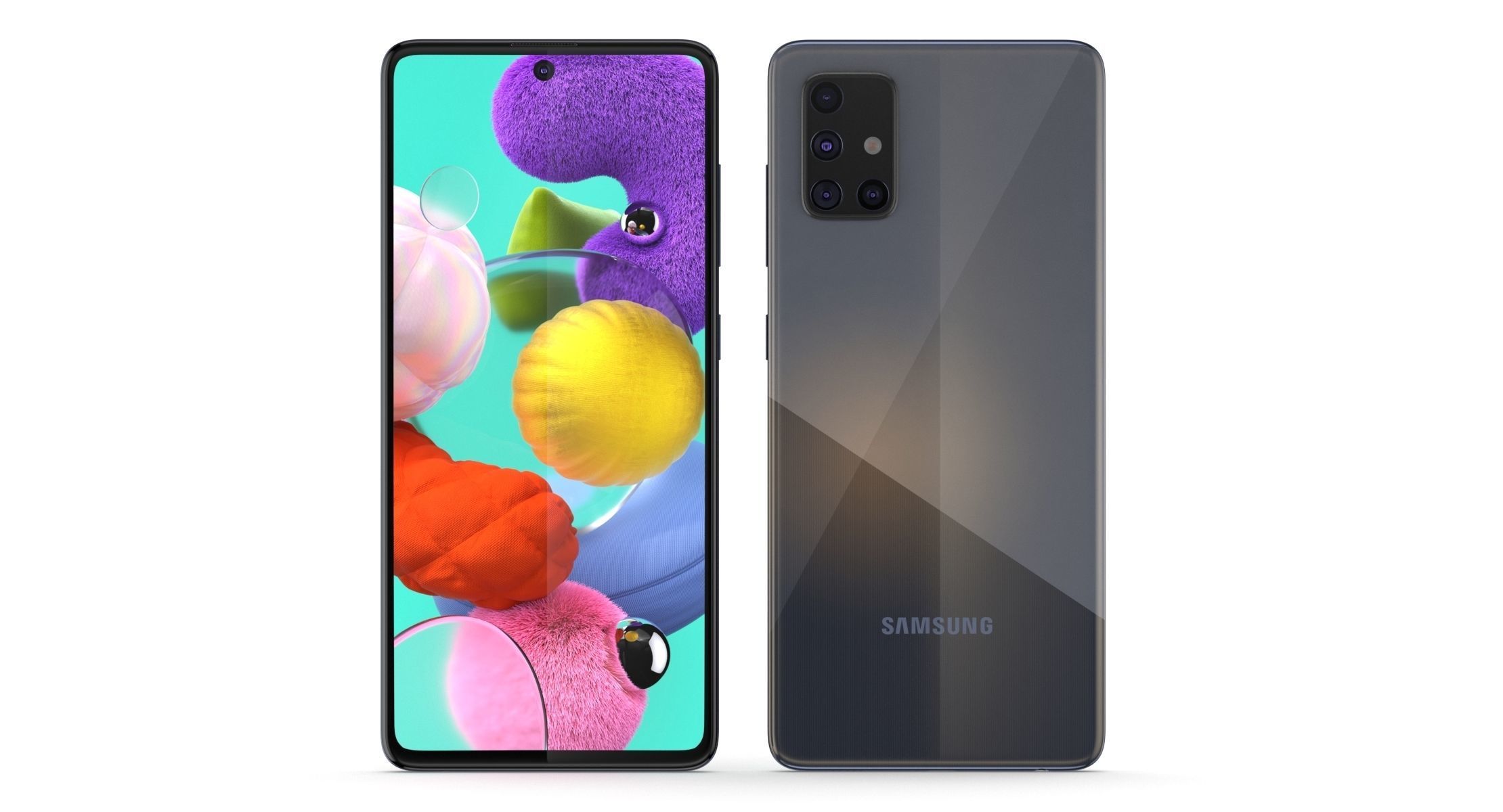 Samsung Galaxy A51 and A71 All Colors 3D model | CGTrader