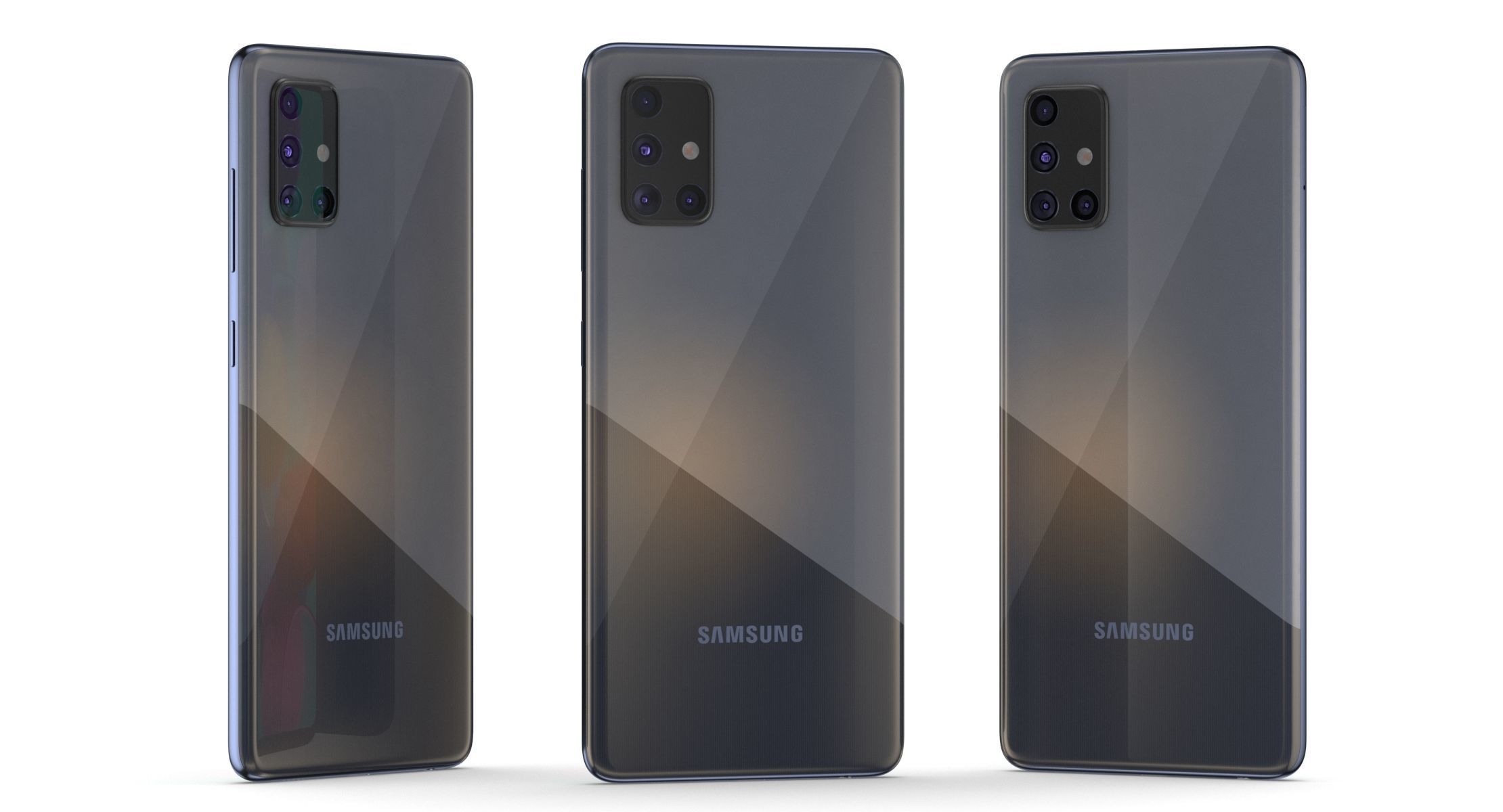 Samsung Galaxy A51 and A71 All Colors 3D model | CGTrader