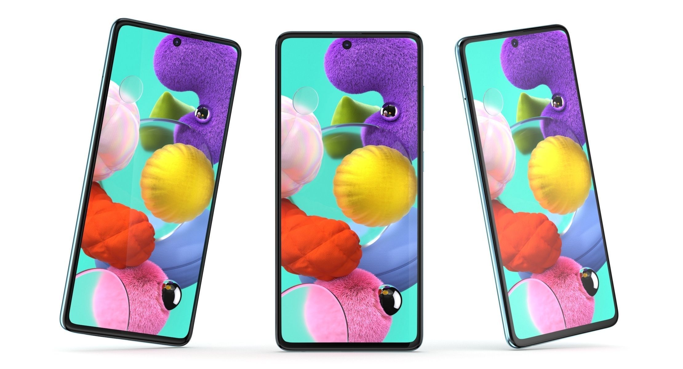 Samsung Galaxy A51 and A71 All Colors 3D model | CGTrader