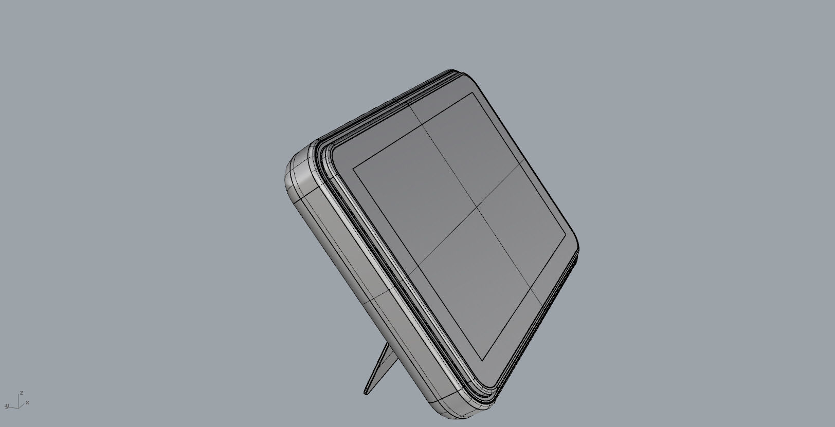 Pad display design silver 3D model 3D printable | CGTrader