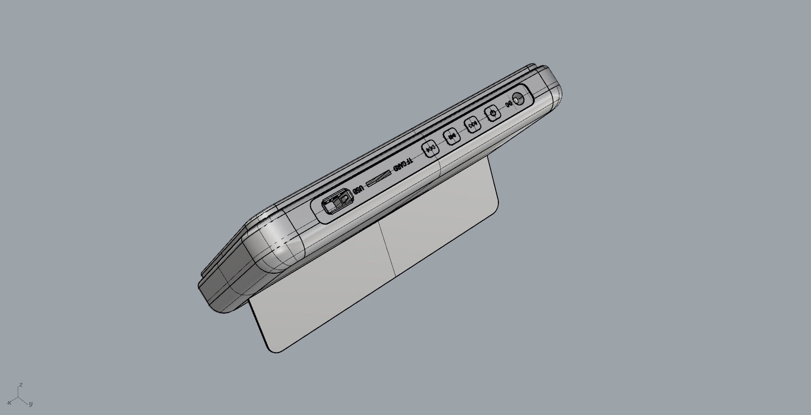 Pad display design silver 3D model 3D printable | CGTrader