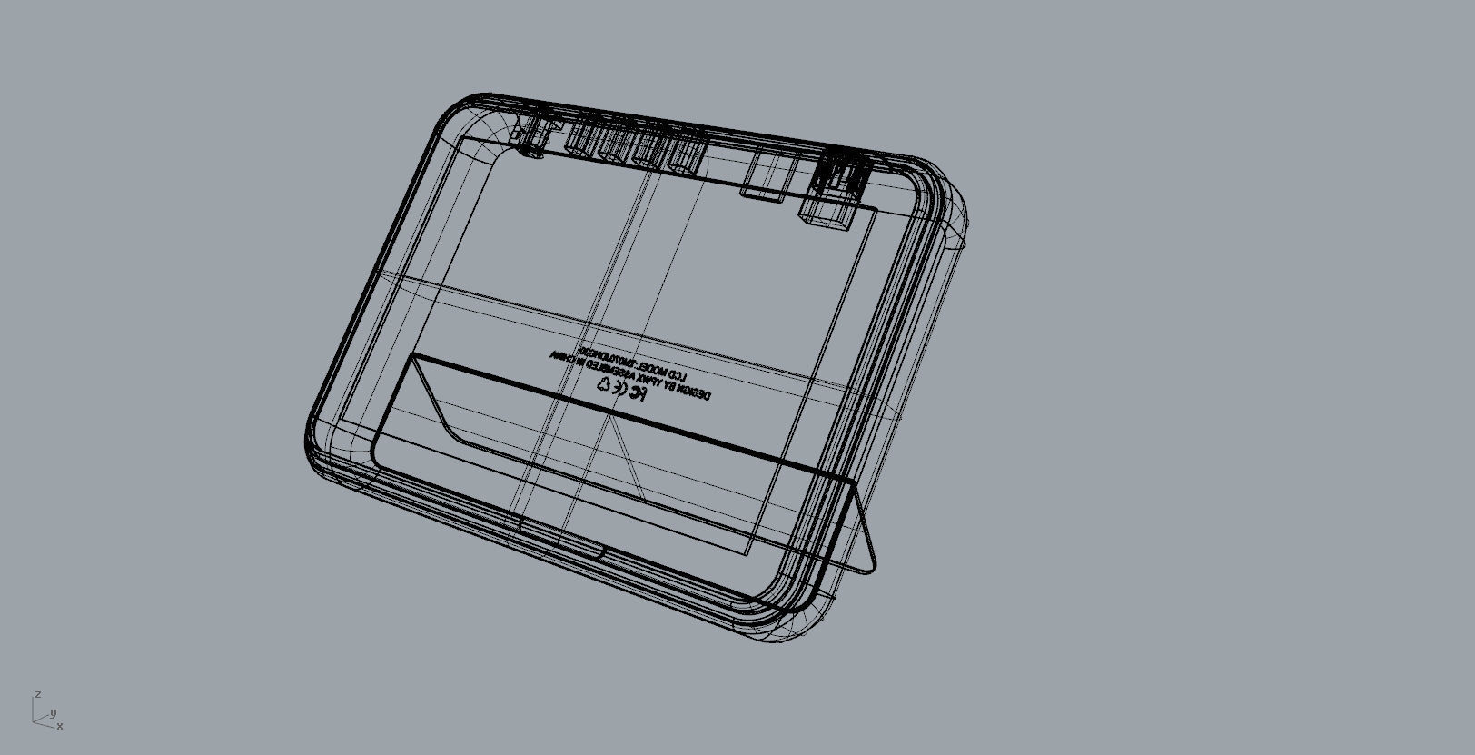 Pad display design white 3D model 3D printable | CGTrader